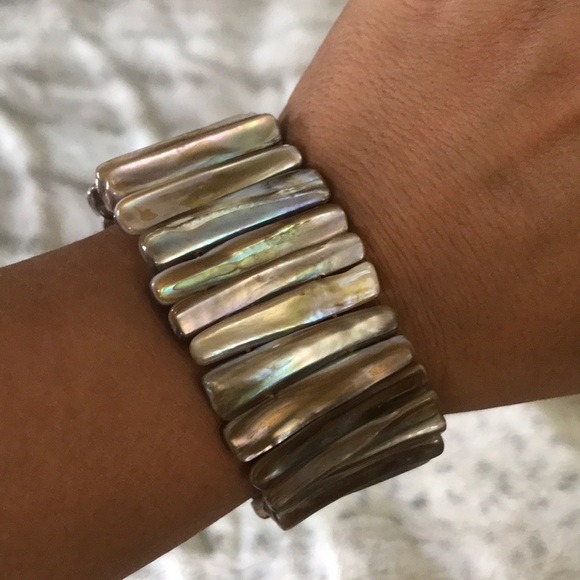 Jewelry | Boho Shell Bracelet Abalone Large Statement Look | Poshmark